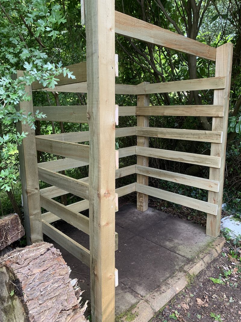 Then I built a new bin store!