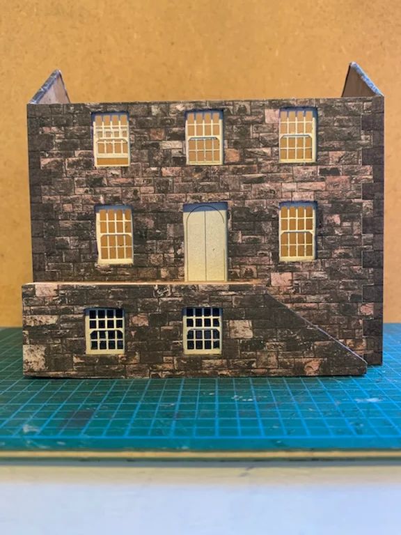 Creating buildings from laser-cut 2mm MDF and card