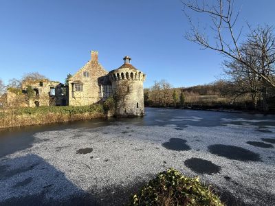 Scotney Castle visit on a cold day